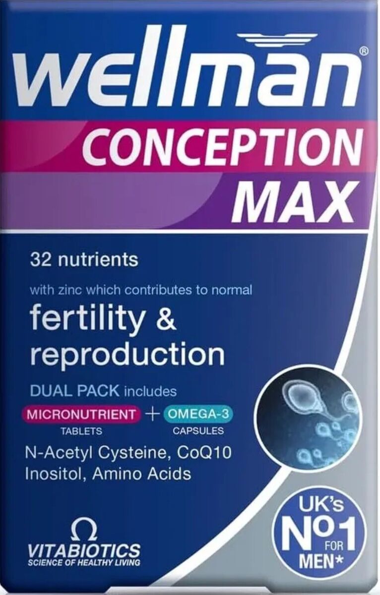 Vitabiotics Wellman Conception Max - 56 片 + 28 粒胶囊 – Ways Pharmacy
